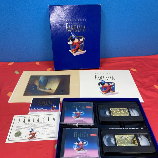 WALT DISNEY’S MASTERPIECE FANTASIA Deluxe VHS + CD Box Set With ...