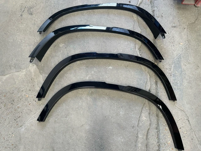 LAND ROVER GENUINE Defender 90 Wheel Arch Trim Moulding Set Gloss Black ...