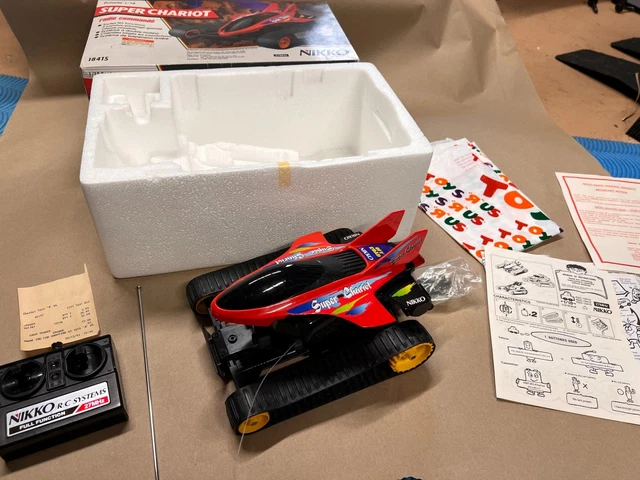 NIKKO TRACKED SUPER Chariot 1/18 Scale Remote Control Car Boxed 90s £0. ...