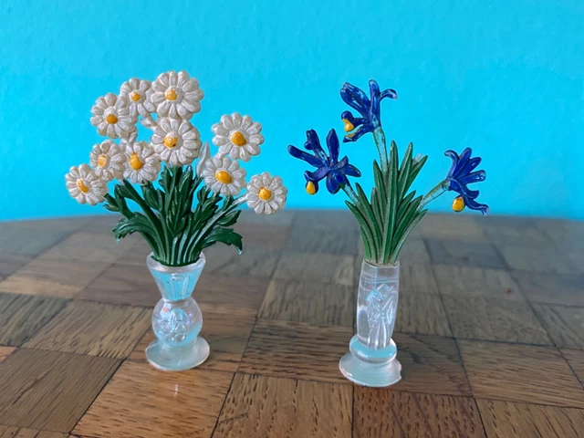 FLOWER VASE VASES Siku Margarine Figure 50s Dollhouse Dollhouse 1:12 ...