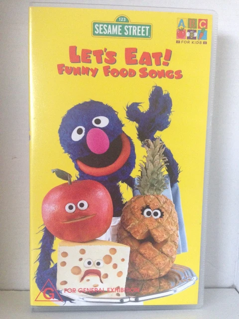 SESAME STREET ~ Let's Eat ! ~ Funny Food Songs ~ Rare Vhs Video £18.66 ...