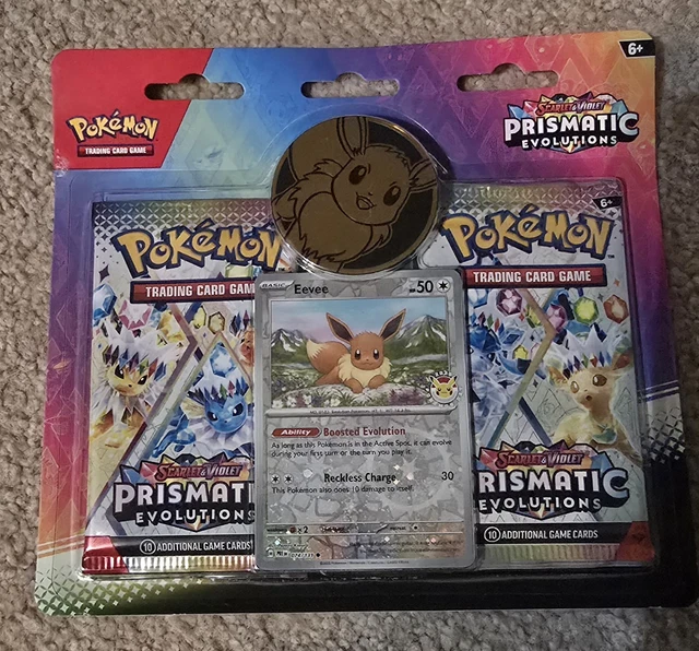 POKEMON CARDS S&V: Prismatic Evolutions - EEVEE BLISTER PACK (2 Boosters, Coin+) £31.16 ...