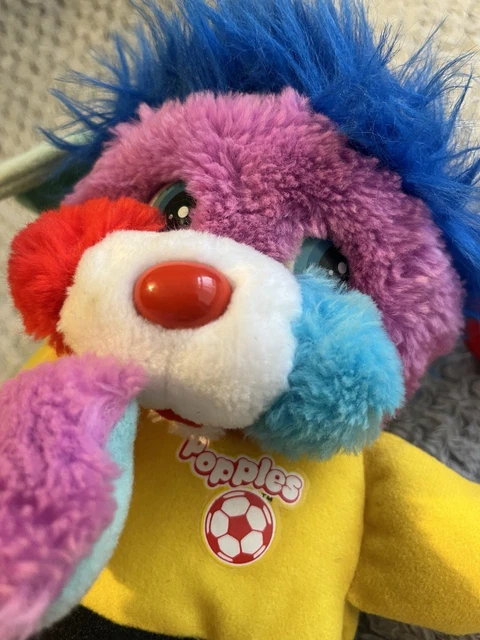 12& BIG KICK soccer ball football * POPPLES soft toy MATTEL VINTAGE ...