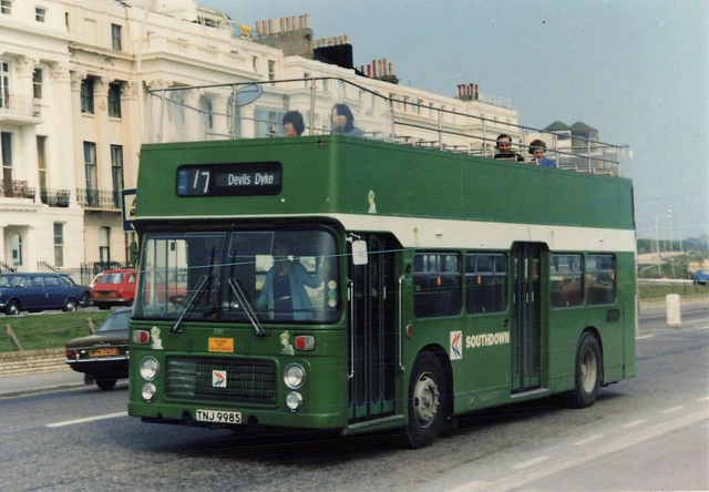 COLOUR BUS PHOTO - Open Top double Decker Bus - Route to Devils Dyke ...