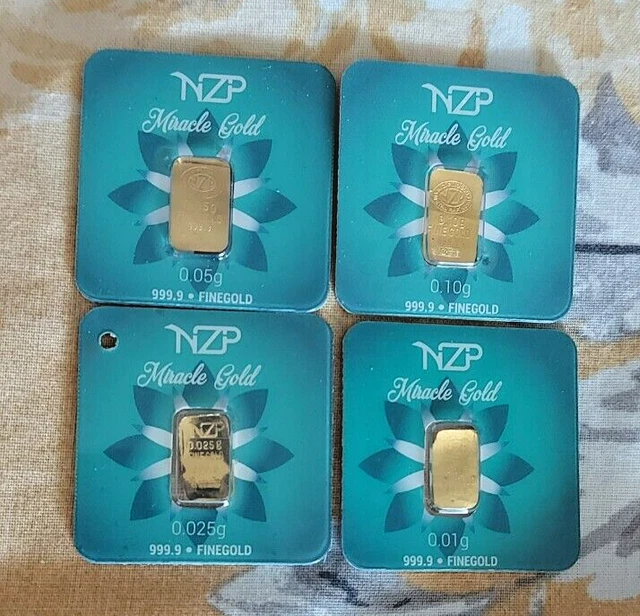 MIRACLE GOLD BARS The Full Set Of 4 @ Massive Discount £83.92 - PicClick UK