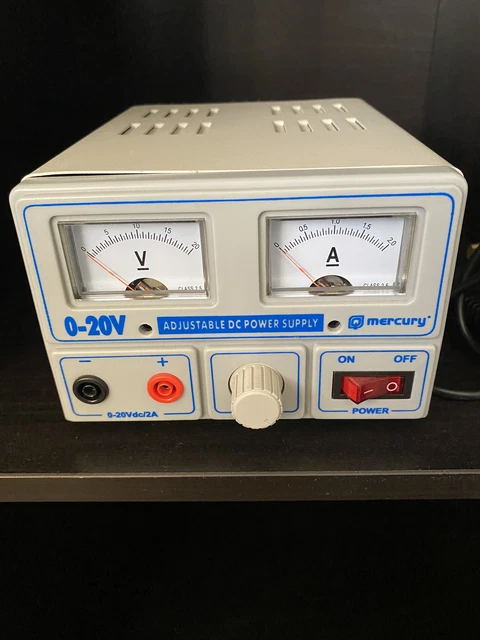 MERCURY REGULATED POWER Supply Variable Output Voltage DC 0-20V 2A ...