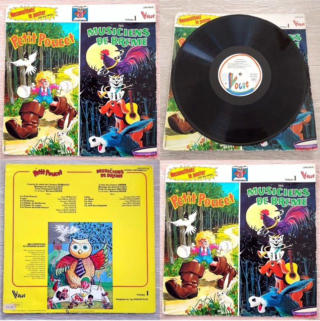 LE PETIT POUCET/LES MUSICIENS DE BRÊME-LP VOGUE Vol1-Bernard BLIER ...