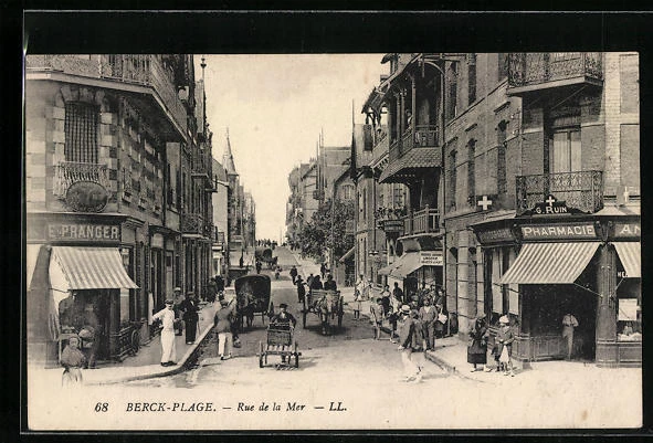 CPA BERCK-PLAGE, RUE de la Mer EUR 7,00 - PicClick FR