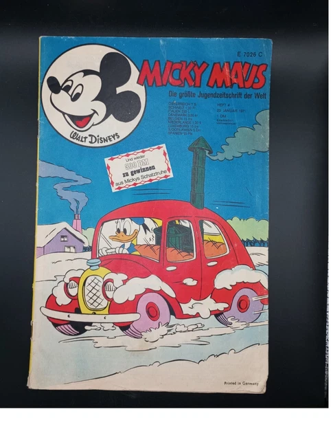 MICKEY MOUSE BOOKLET Original Walt Disney Vintage 1971 DE Comic ...