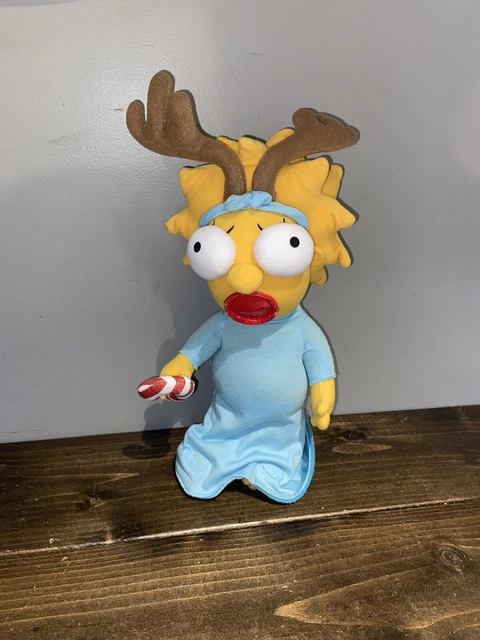 VINTAGE RARE APPLAUSE Christmas Holiday The Simpsons Maggie 12" Plush ...