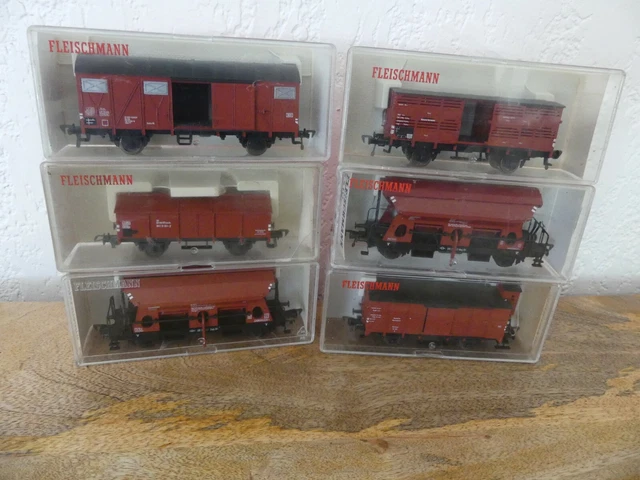 FLEISCHMANN 6 VOITURE wagon 5210 5330 5354 5355 5510 TRAIN HO No LIMA ...