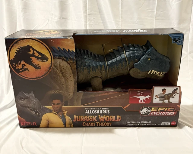 JURASSIC WORLD CHAOS Theory Super Colossal Allosaurus Dinosaur Action ...