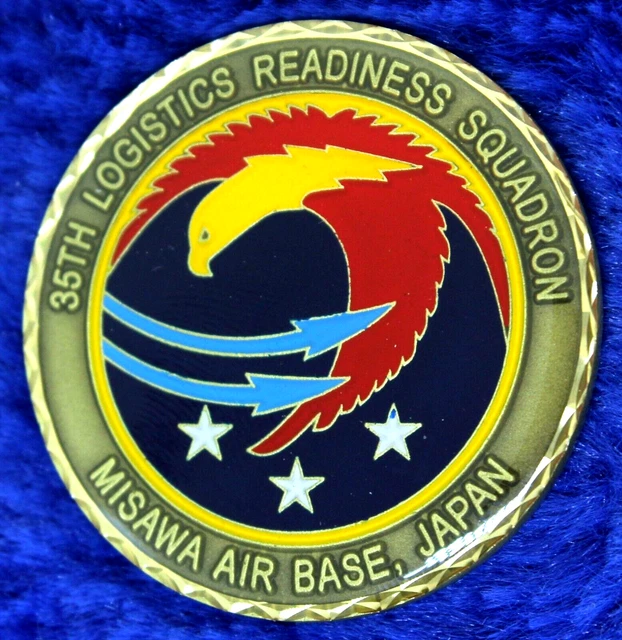 USAF 35TH LOGISTICS Readiness Squadron Misawa AB Japan Challenge Coin M ...