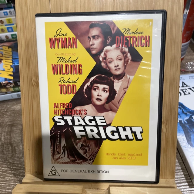 STAGE FRIGHT REGION 4 DVD (1950 Alfred Hitchcock film noir thriller ...