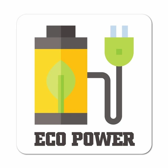 ECO POWER STICKER Decal Reuse Recycle Environment Eco Friendly Funny ...