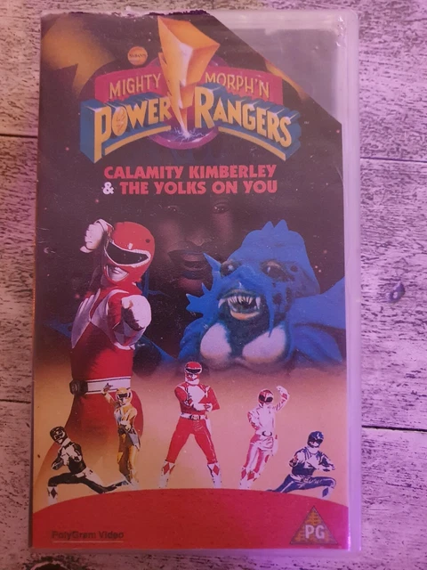 MIGHTY MORPHIN POWER Rangers VHS - Calamity Kimberly & The Yolks On You ...