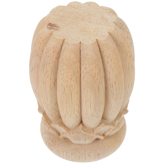 UNFINISHED WOOD FINIALS Spindles: Craft Dowel Rod Bed Post Tips Curtain ...