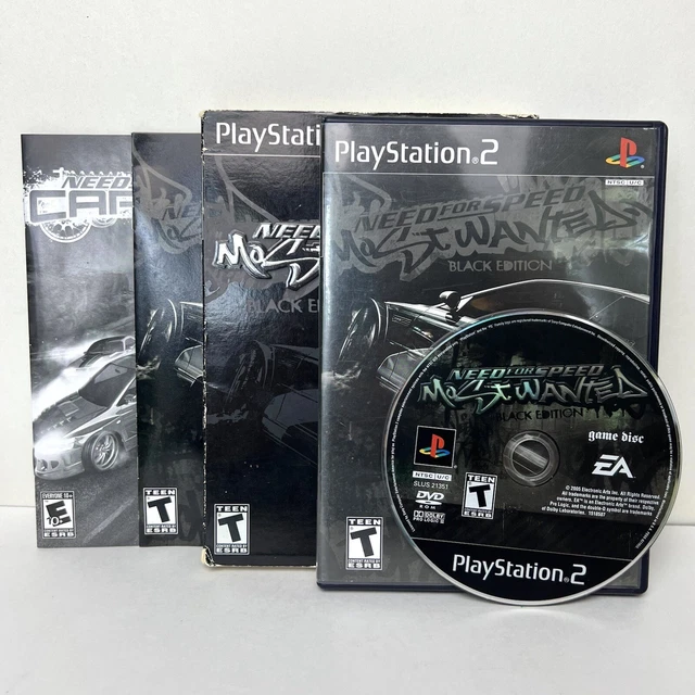 NEED FOR SPEED Most Wanted Black Edition PlayStation 2 PS2 w Sleeve NO ...