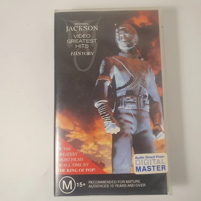 MICHAEL JACKSON VIDEO Greatest Hits History VHS Video Tape MA+15 free ...