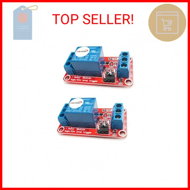 HILETGO 2PCS 5V One Channel Relay Module Relay Switch with OPTO ...