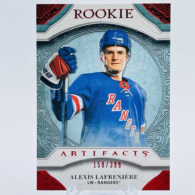 ALEXIS LAFRENIERE RC/399 2020-21 UD Artefacts #180 recrue ROUGE EUR 16 ...