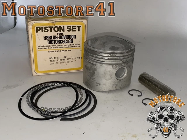 HARLEY DAVIDSON KOLBEN piston 74" .50 Panhead Knucklehead ab 48 EUR 49 ...