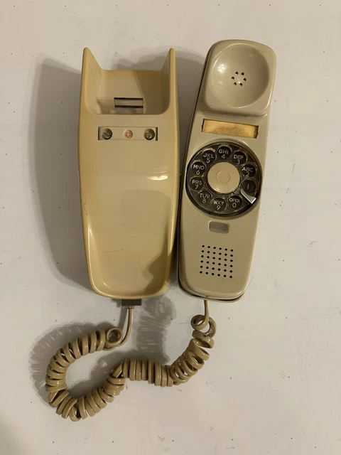 1979 WESTERN ELECTRIC Rotary Bell Systems Cream Phone landline wall ...