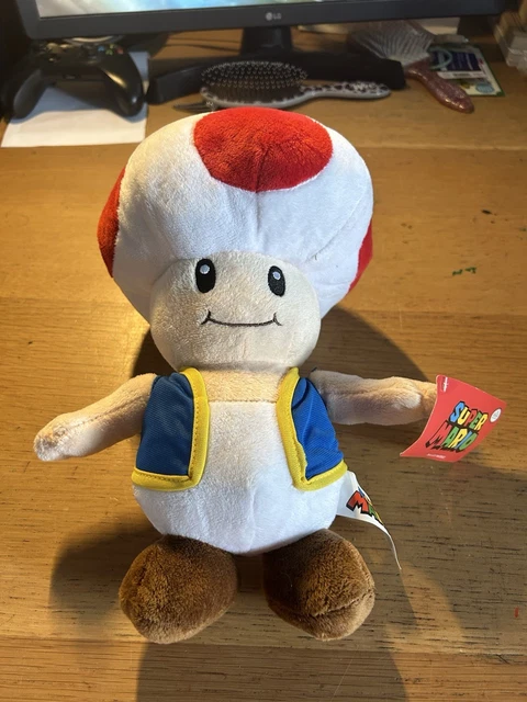 OFFICIAL NINTENDO SUPER Mario Large 12" Toad Plush Soft Toy Teddy New ...