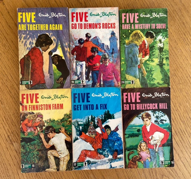 SET OF 6 Vintage Enid Blyton Famous Five Paperbacks Knight 1970s- Books ...