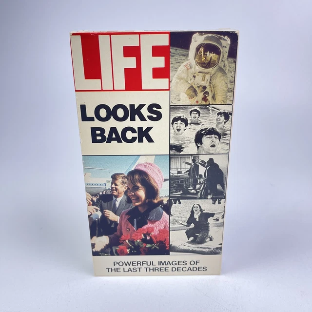LIFE LOOKS BACK VHS Video Powerful Images of The Last Three Decades 60s ...