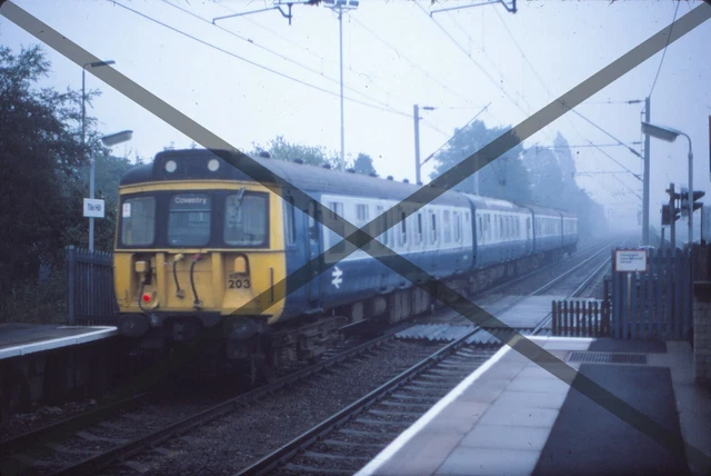 RAILWAY LOCOMOTIVE 35MM Slide – Class 312 Emu At Tile Hill Station 1983 ...