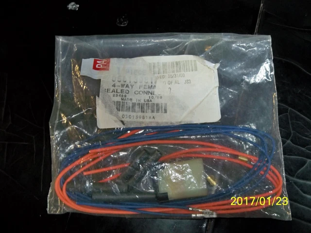 MOPAR 05013981AA 4-WAY Wiring Connector Kit Cherokee Wagoneer Limited ...