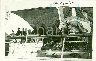 1936 NAPOLI STATUA Santa Rita da CASCIA piroscafo SS HELUAN per AFRICA ...