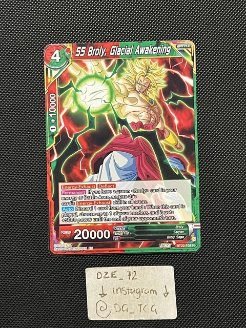DRAGON BALL SUPER - SS Broly, Glacial Awakening - BT22 - 134 R - Rare ...