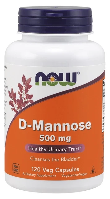 NOW FOODS D-MANNOSE, 500mg 120 vcaps - Exp.07/29 £23.19 - PicClick UK