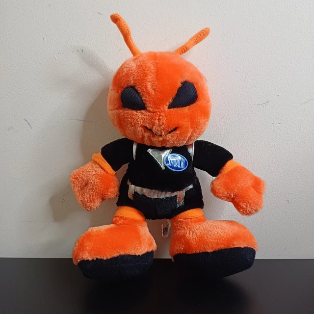 VINTAGE PMS ORANGE Black Suit Alien Martian Soft Plush Toy 10" £22.00 ...