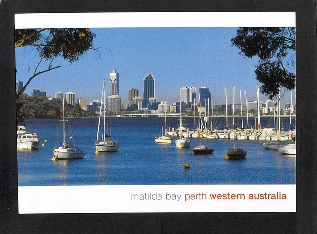 A9216 AUSTRALIA WA Perth Matilda Bay PU to UK postcard $10.70 - PicClick AU