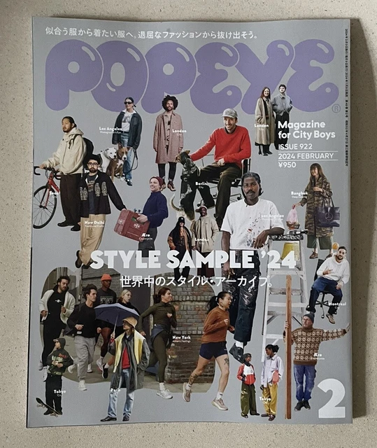 POPEYE JAPAN MEN Fashion Magazine February 2024 Style Sample '24 £20.58 - PicClick UK