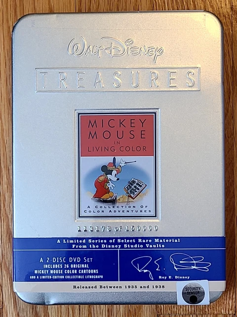 WALT DISNEY TREASURES: Mickey Mouse in Living Color Limited Edition DVD ...