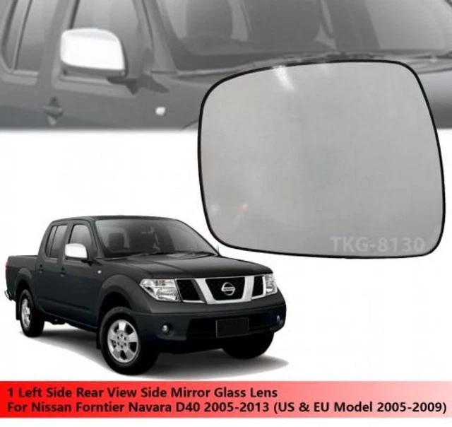 1 LEFT REAR View Side Mirror Glass Lens Fit Nissan Navara Frontier D40 ...