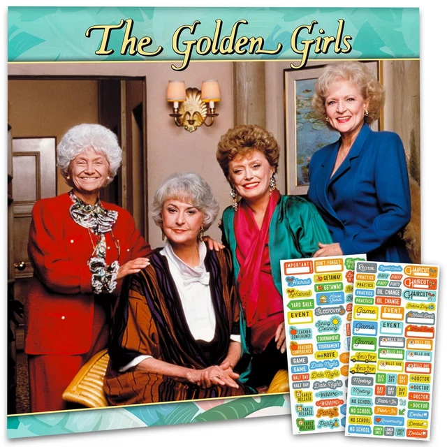 GOLDEN GIRLS CALENDAR 2026 - Deluxe 2026 Golden Girls TV Show Wall ...