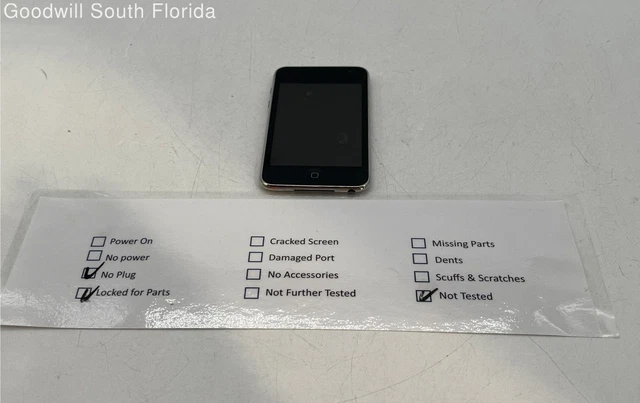 REPRODUCTOR MP3 USB Apple iPod Touch 2da Generación A1288 Plateado 3.5 ...