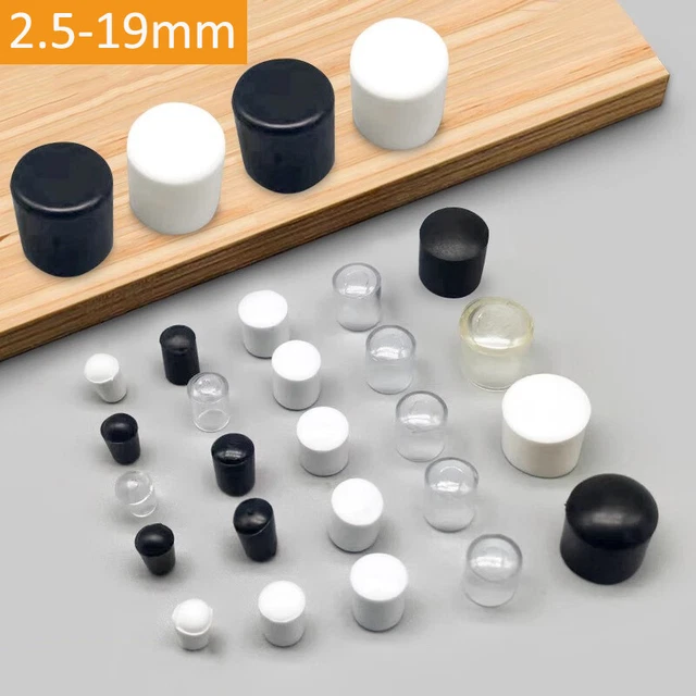 2.5MM-19MM ROUND PVC Rubber Pipe Plugs External Protective Cover Pole ...