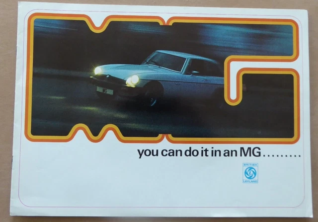 1974 MG RANGE Brochure - Midget Mgb Gt V8 - Ref# 3054 E101 £4.99 ...