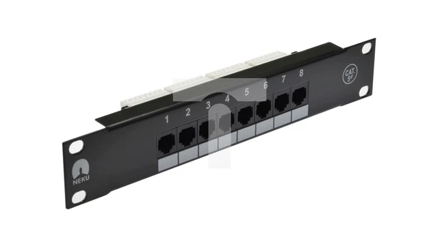 PATCH PANEL RACK 10 cat.5e 8p UTP 1U black NEKU /T2AU $46.80 - PicClick AU