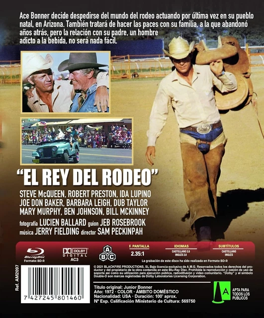 EL REY DEL Rodeo (Bd-R) (Blu-ray) Ben Johnson Ida Lupino Robert Preston ...