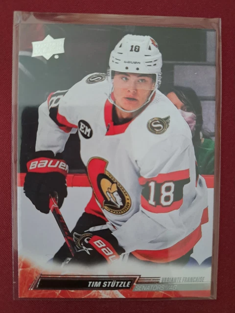 TIM STUTZLE FRENCH 2022-23 ponte superiore serie 1 #129 Ottawa Senators ...