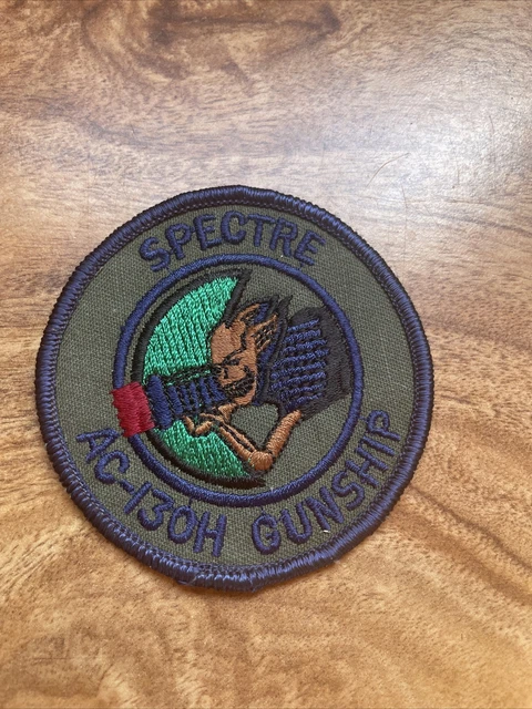 RARE VTG 70S 80S Spectre Ac-130H Gunship Squadron Patch 3" Usaf Subdued ...