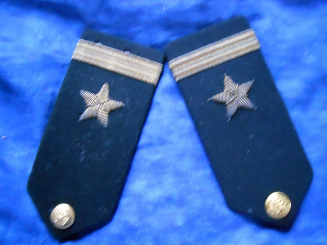 WW2 US NAVY Officer Uniform O-1 Ensign Shoulder Bars Pair Star £25.38 ...