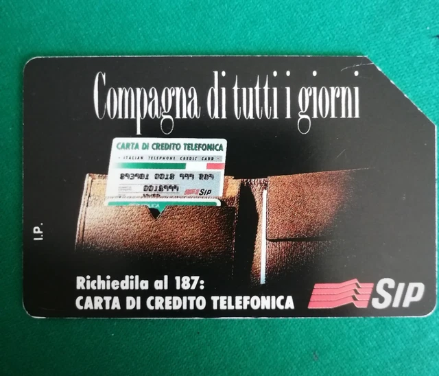 SCHEDE TELEFONICHE RARE sip "Compagna di tutti i giorni" EUR 50,00 - PicClick IT